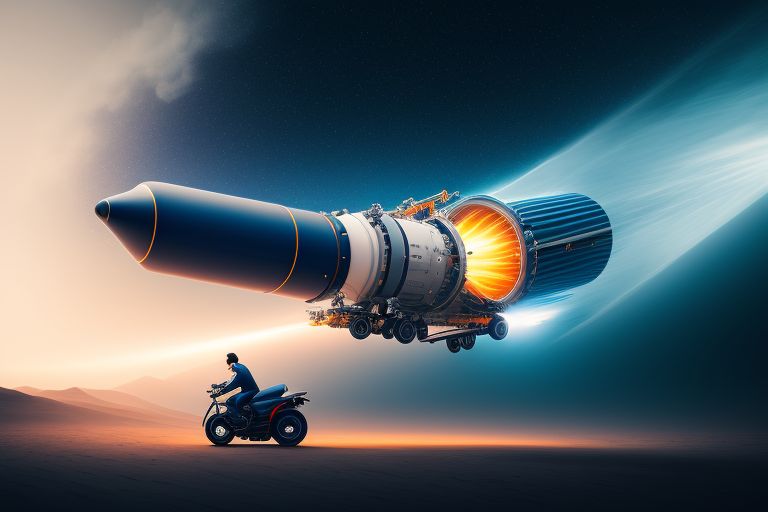 Riding A Rocket Wallpaper