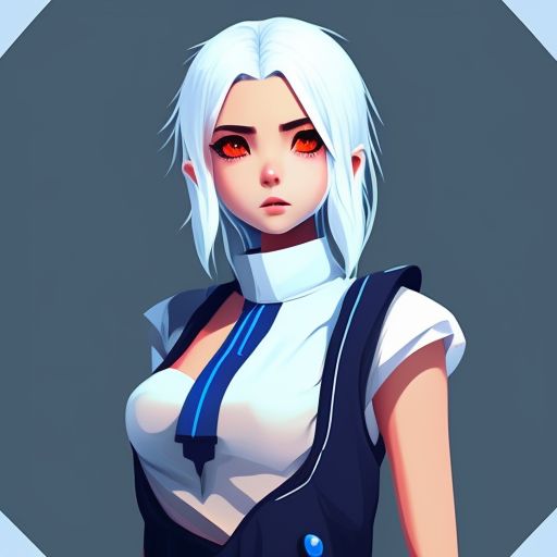 utter-finch243: White blue hair loli, priest vest, medieval setting ...