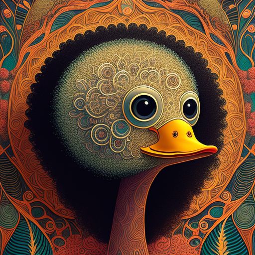 Duck With Afro