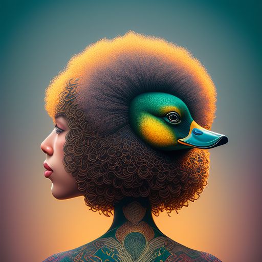 Duck With Afro