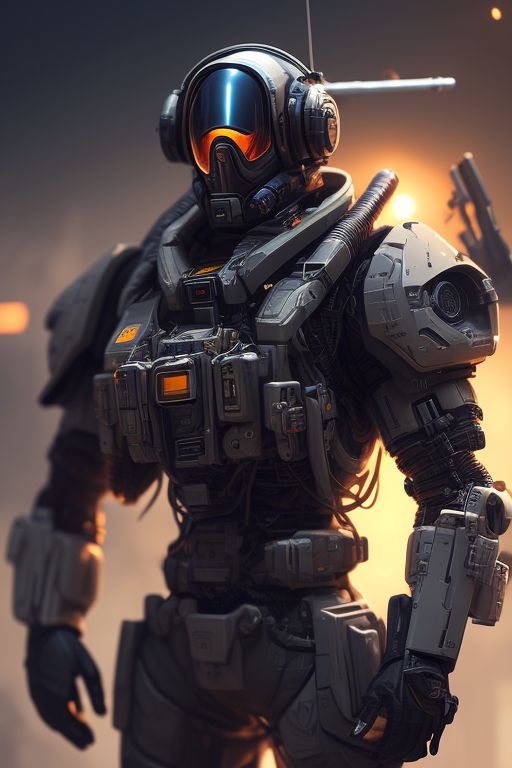 warped-zebra443: Mech Pilot - This 3D NFT character is a sniper pilot ...