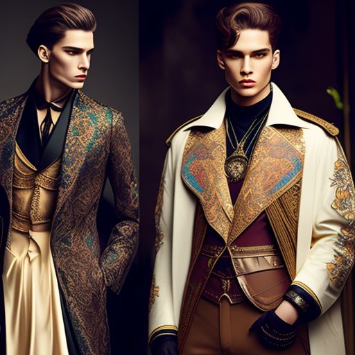 Modern Baroque Fashion Men
