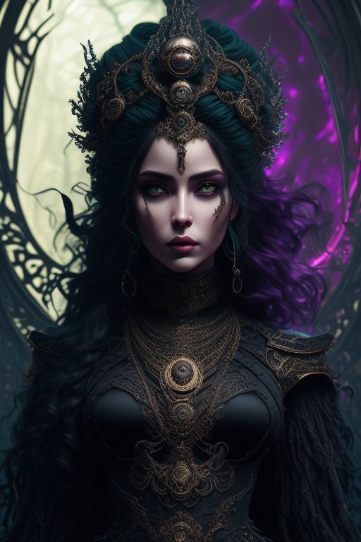 dreary-wren426: ornate, intricate details, beautiful medusa goddess ...