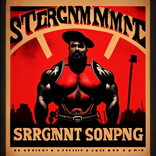 Circus Strongman Poster