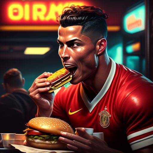 valid-whale111: Imaginr Ronaldo eating burger
