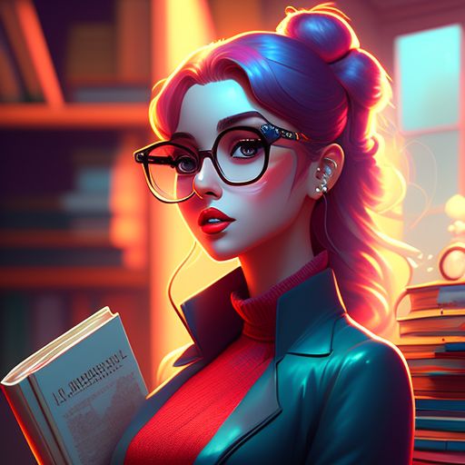 Geek Girl Art Working