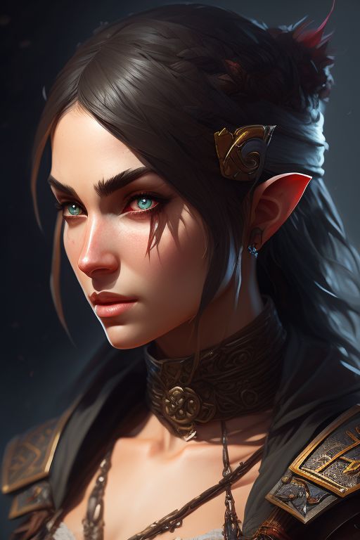 impish-viper638: female elf, young adult, pirate, stunning, dungeons ...