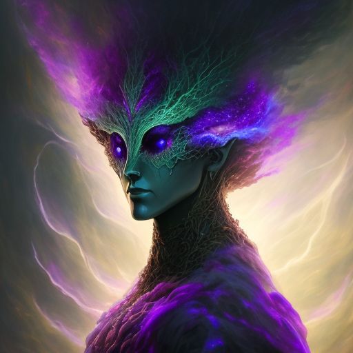 miserly-ram294: oil painting portrait of a druidic humanoid creature ...