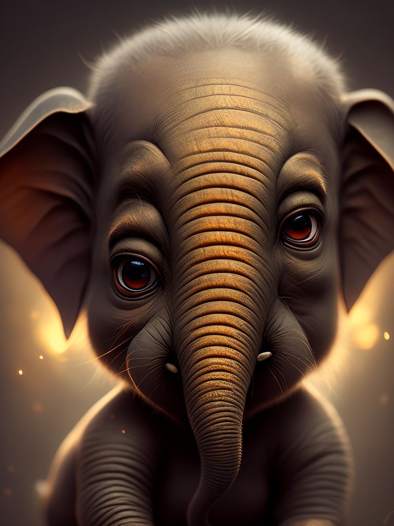 Baby Elephant Face
