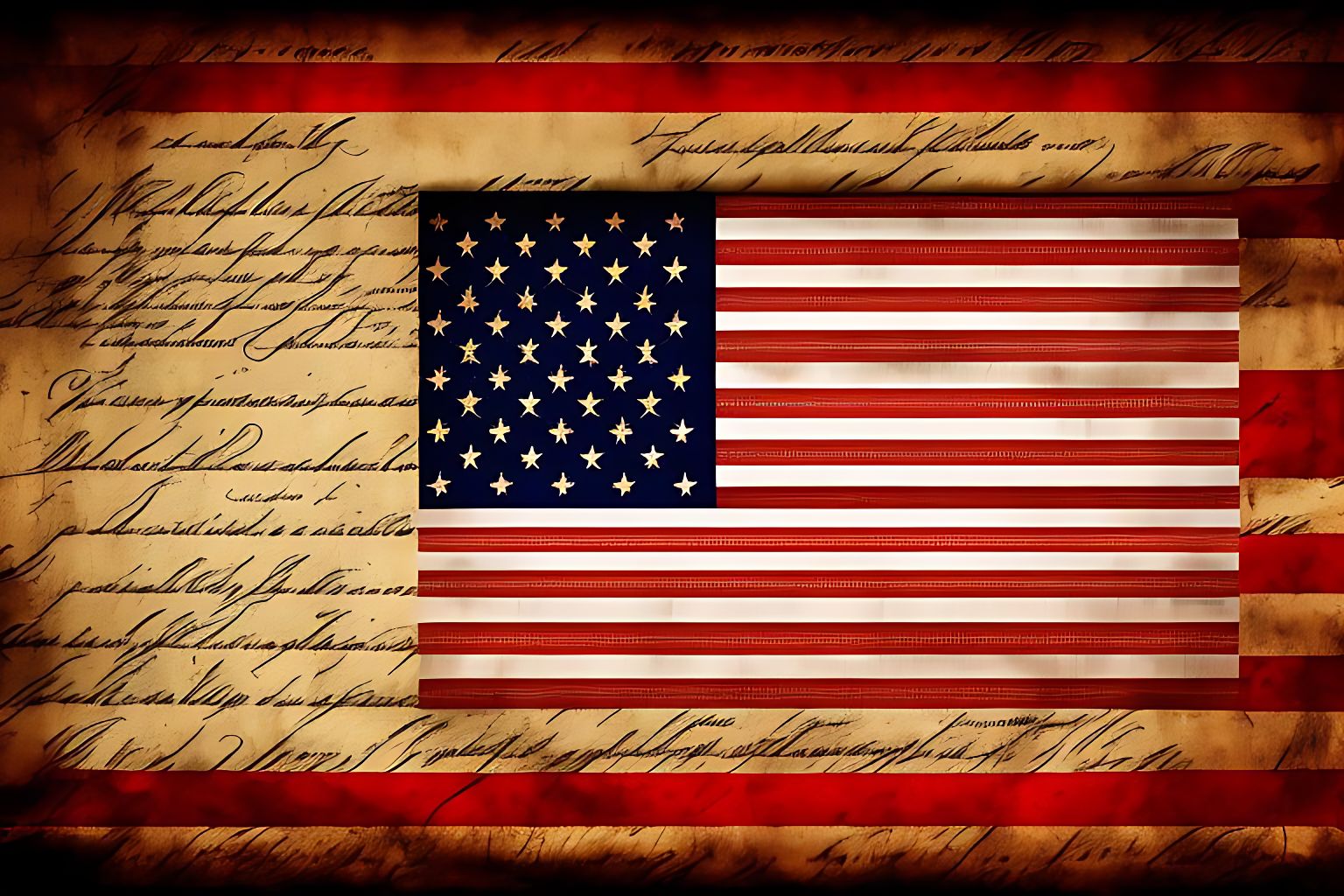 American Flag Constitution Wallpaper