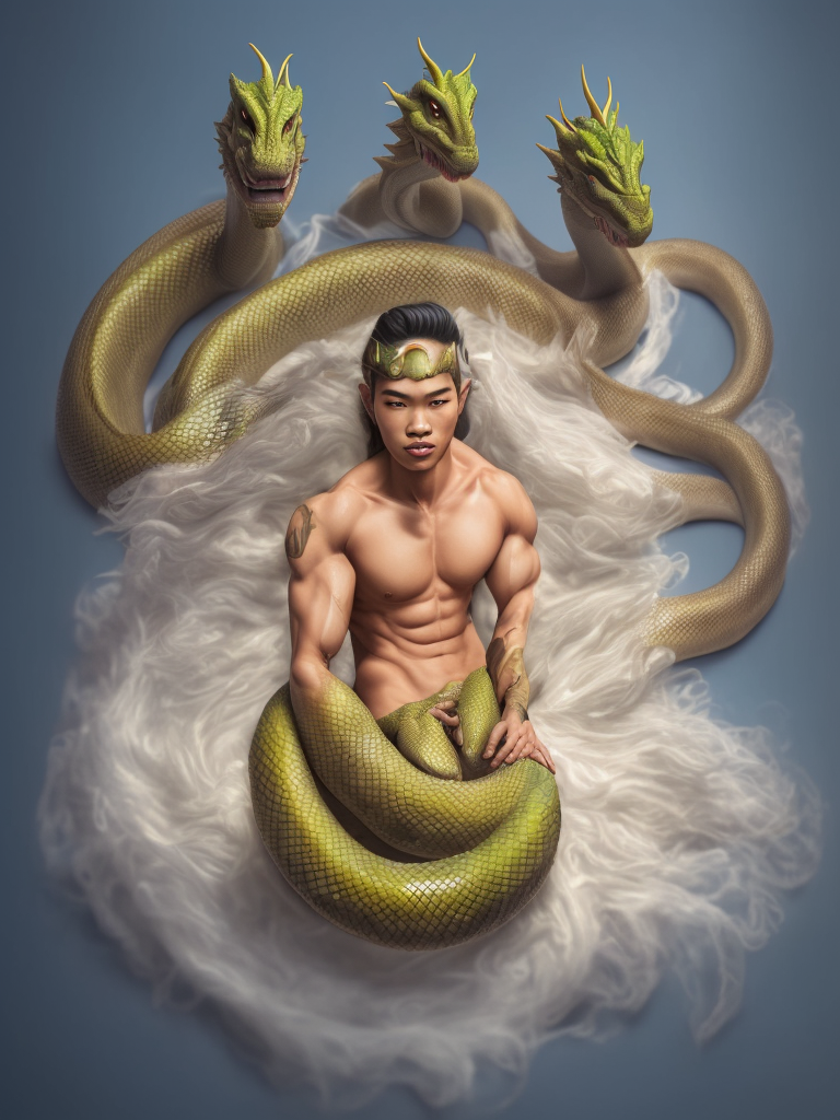 Half Dragon Half Snake