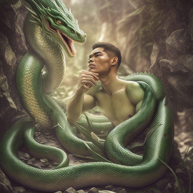 Half Dragon Half Snake