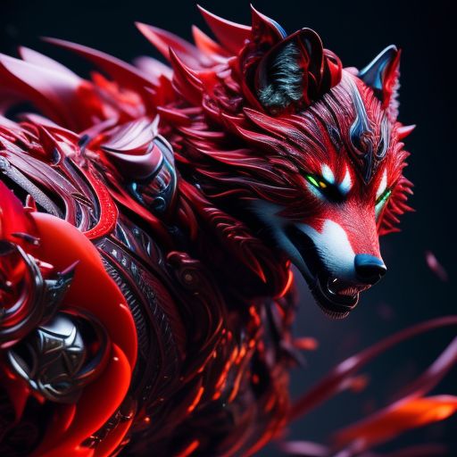 Anime Red Wolf