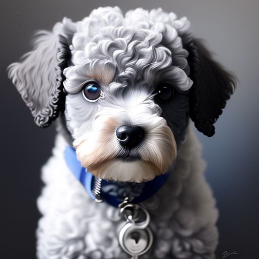 Blue Toy Poodle
