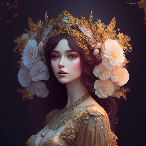 phsimile: girl, dark hair, full body, hyperdetailed painting, luminism ...