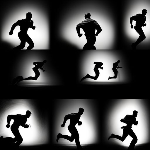 Crawling Man Silhouette