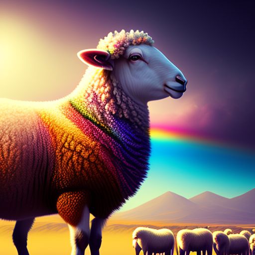 Rainbow Sheep Animation