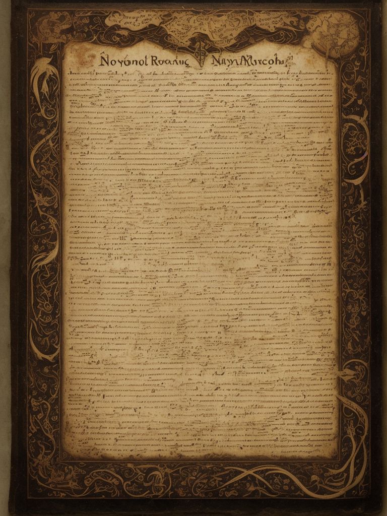 shabby-pigeon90: Ancient paper scrolls hand-written with Necronomicon ...