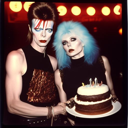 spiffy-spider26: a realistic photo of David Bowie and Debbie Harry ...