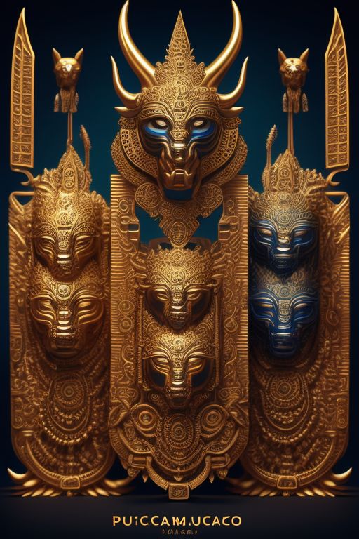 Ancient Mayan Animal Masks