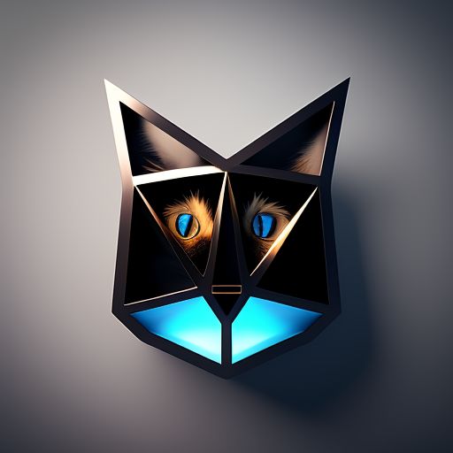 vfelix_: 3d face cat logo
