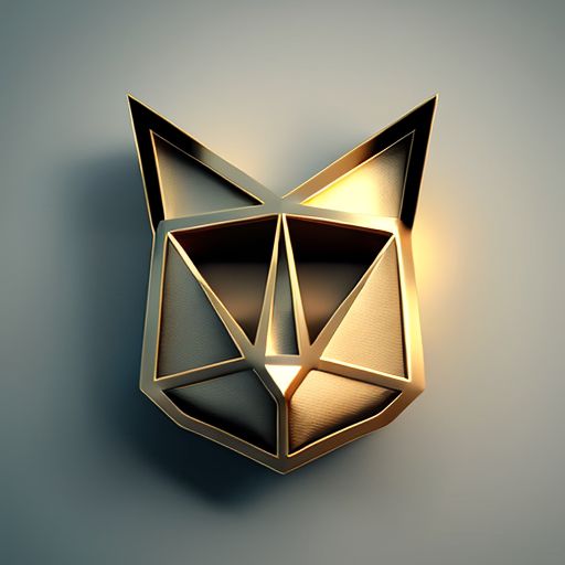vfelix_: 3d face cat logo