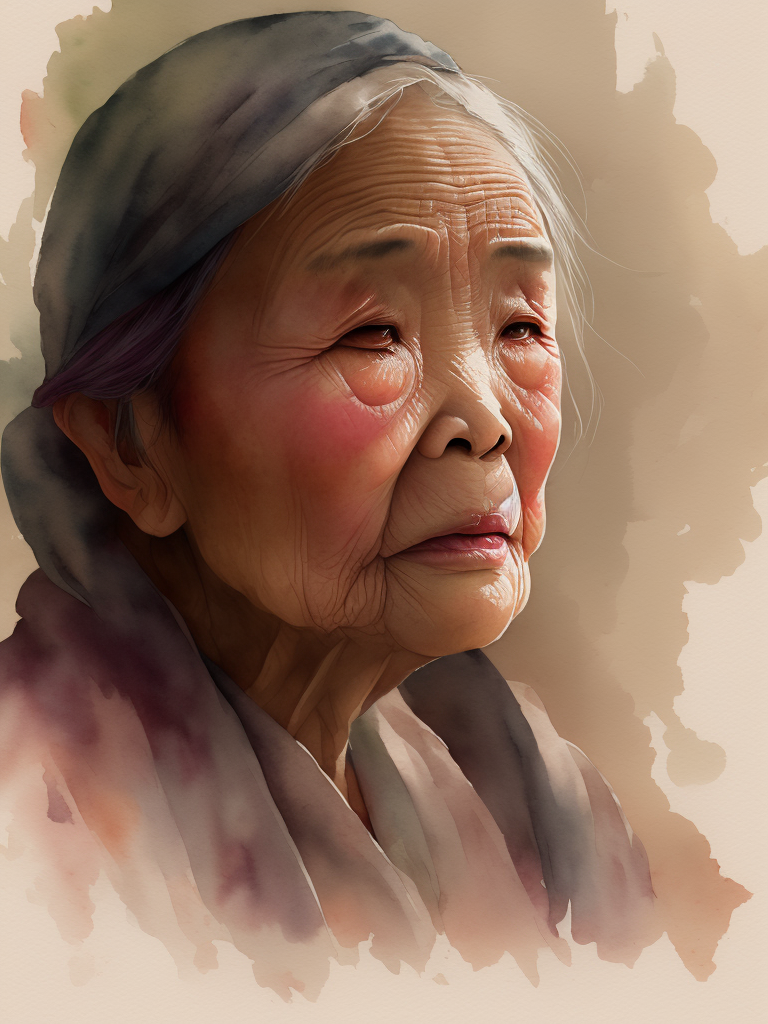blue-manatee8: A sad old Chinese woman
