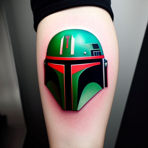 Boba Fett Helmet Tattoo