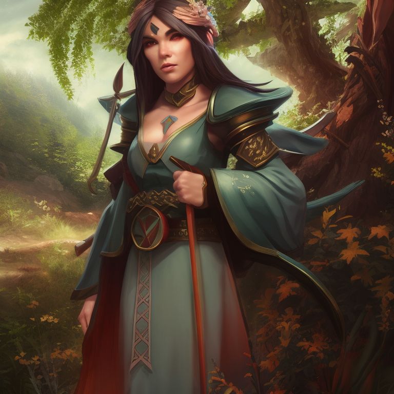 Dandd Female Druid