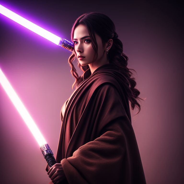 Double Bladed Lightsaber Purple