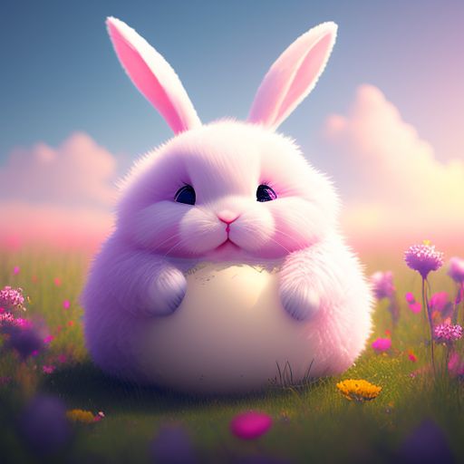 Cute Fat Bunny