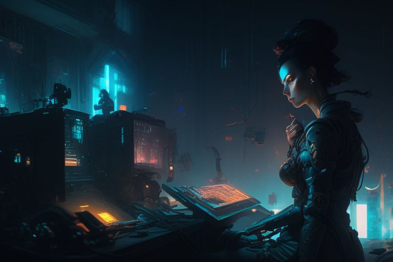 first-salmon844: A woman computer geek sitting in front of computer ...