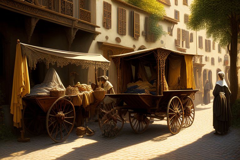 Medieval Merchant Cart
