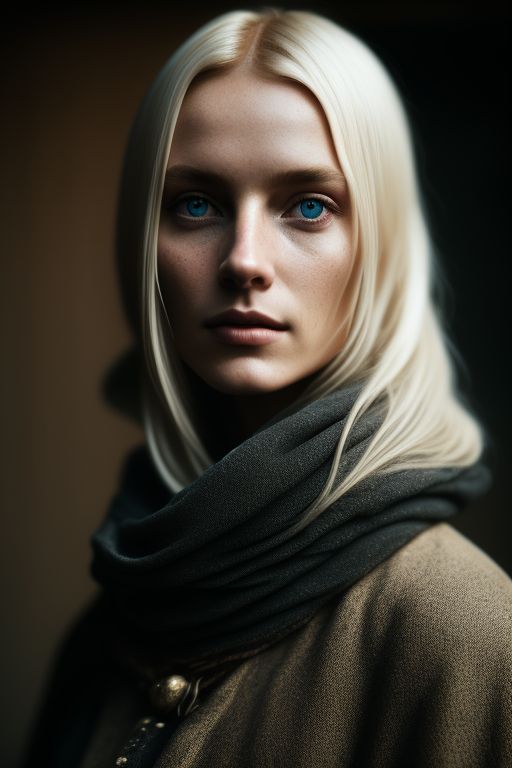 vague-wasp791: portrait, blonde-haired Scandinavian, 25 year old woman ...
