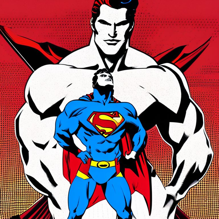 Comic Book Dots Superman