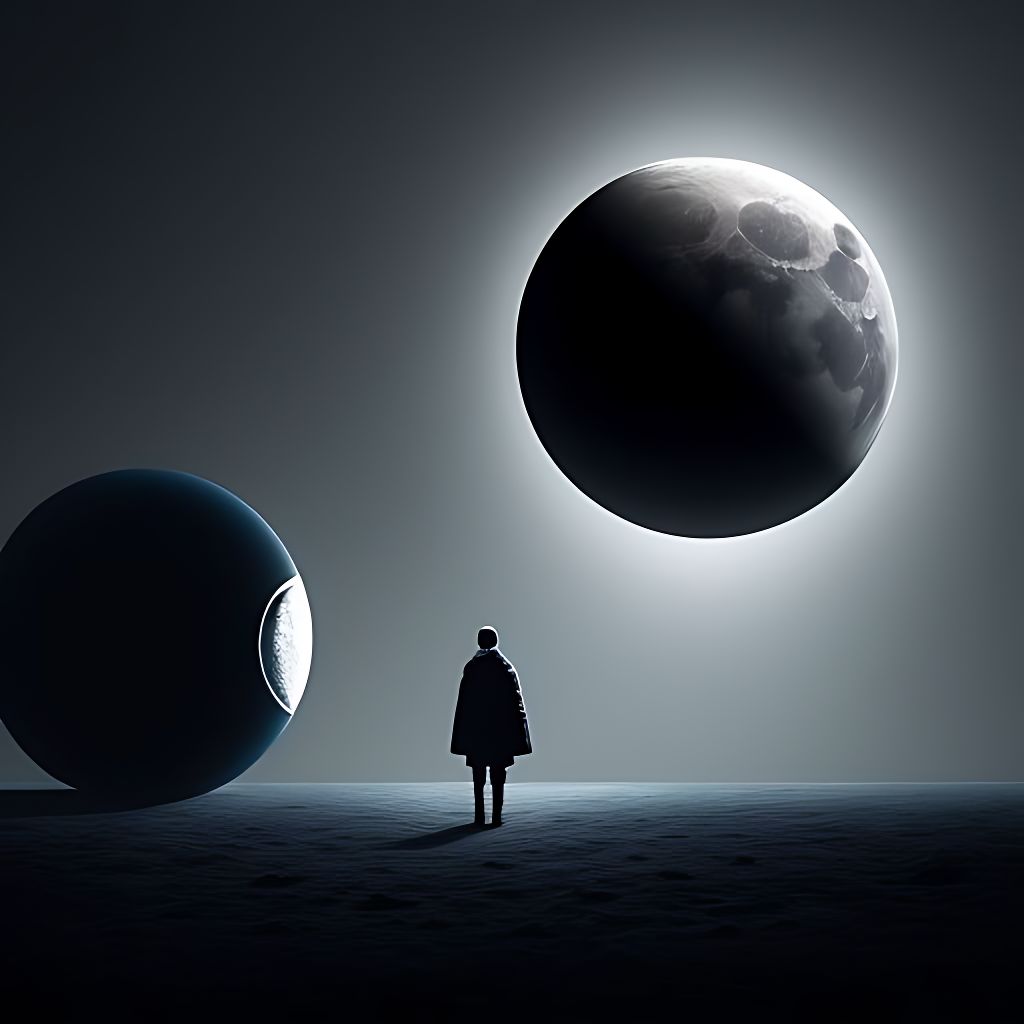 addison: an illustration of a moon and a blue ball