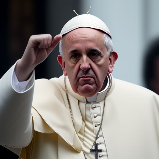 better-shrew58: a catholic pope francis wearing balenciaga puffy jacket ...