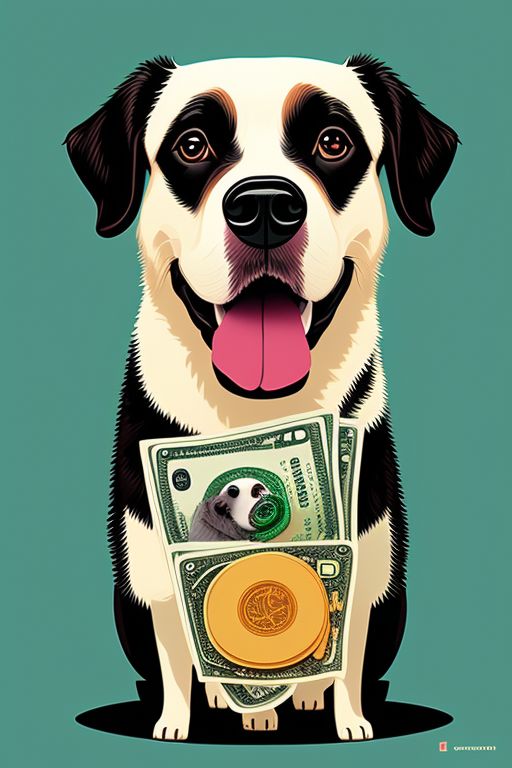 Dogs Holding Money