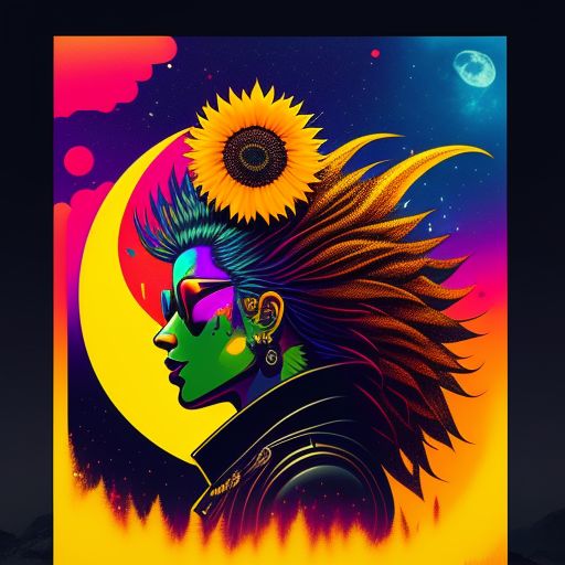Dex-starr_c: A moon with a sunflower