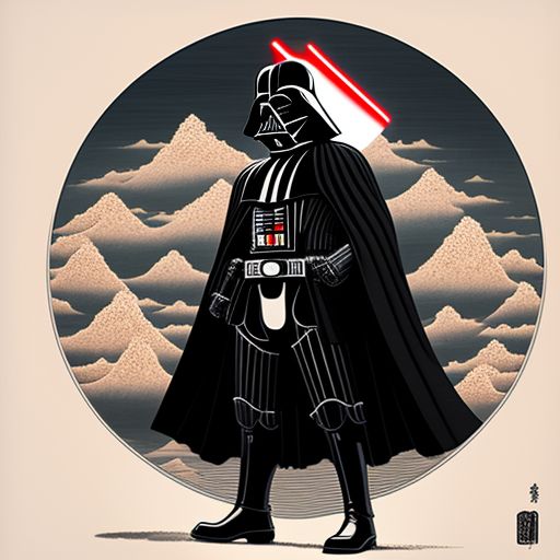 Darth Vader Full Body Stencil