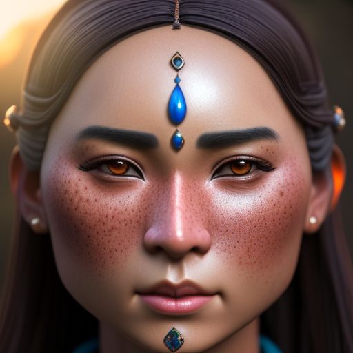 Mixed Girls Facial Features