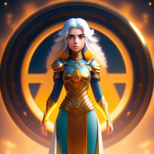 dear-ostrich888: female persian white hair yellow eyes armor background ...