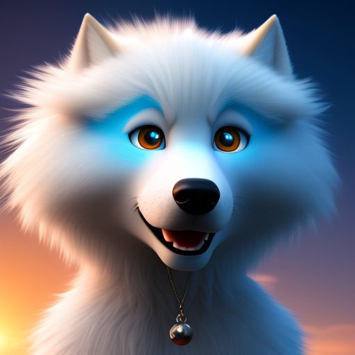 Ice Wolf Anime Pup