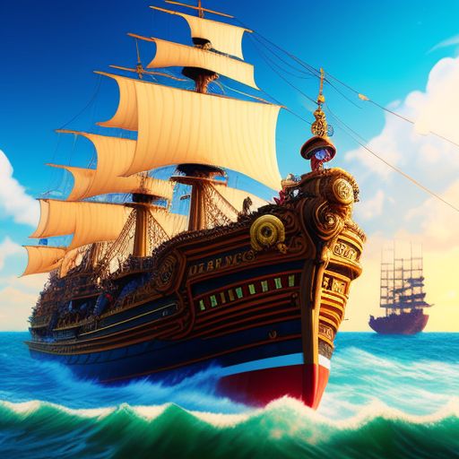 One Piece Pirate Ship Background