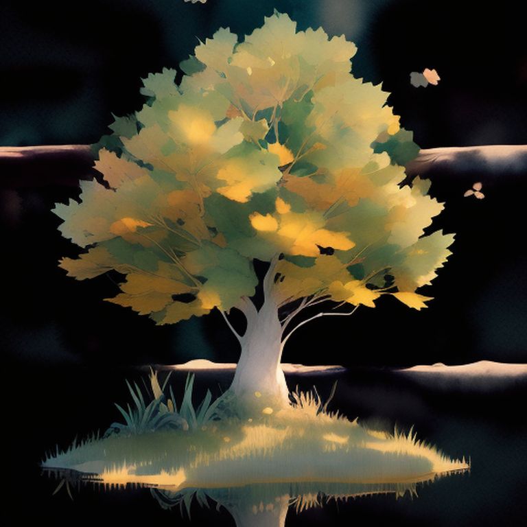 curvy-duck544: tree, Super clear leaves, illustration concept art anime ...