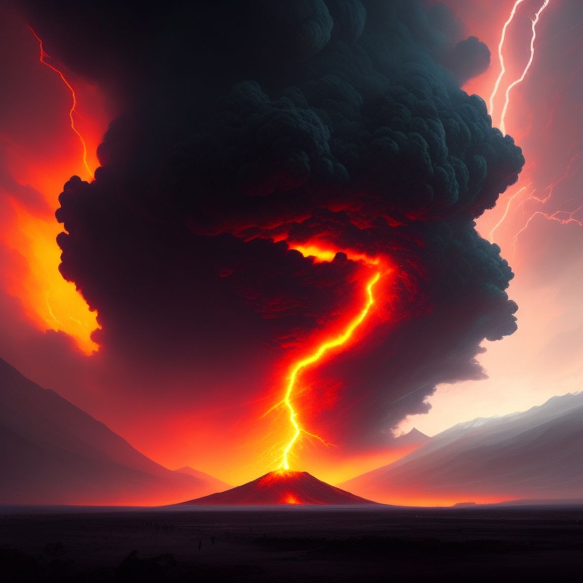 Volcanic Lightning