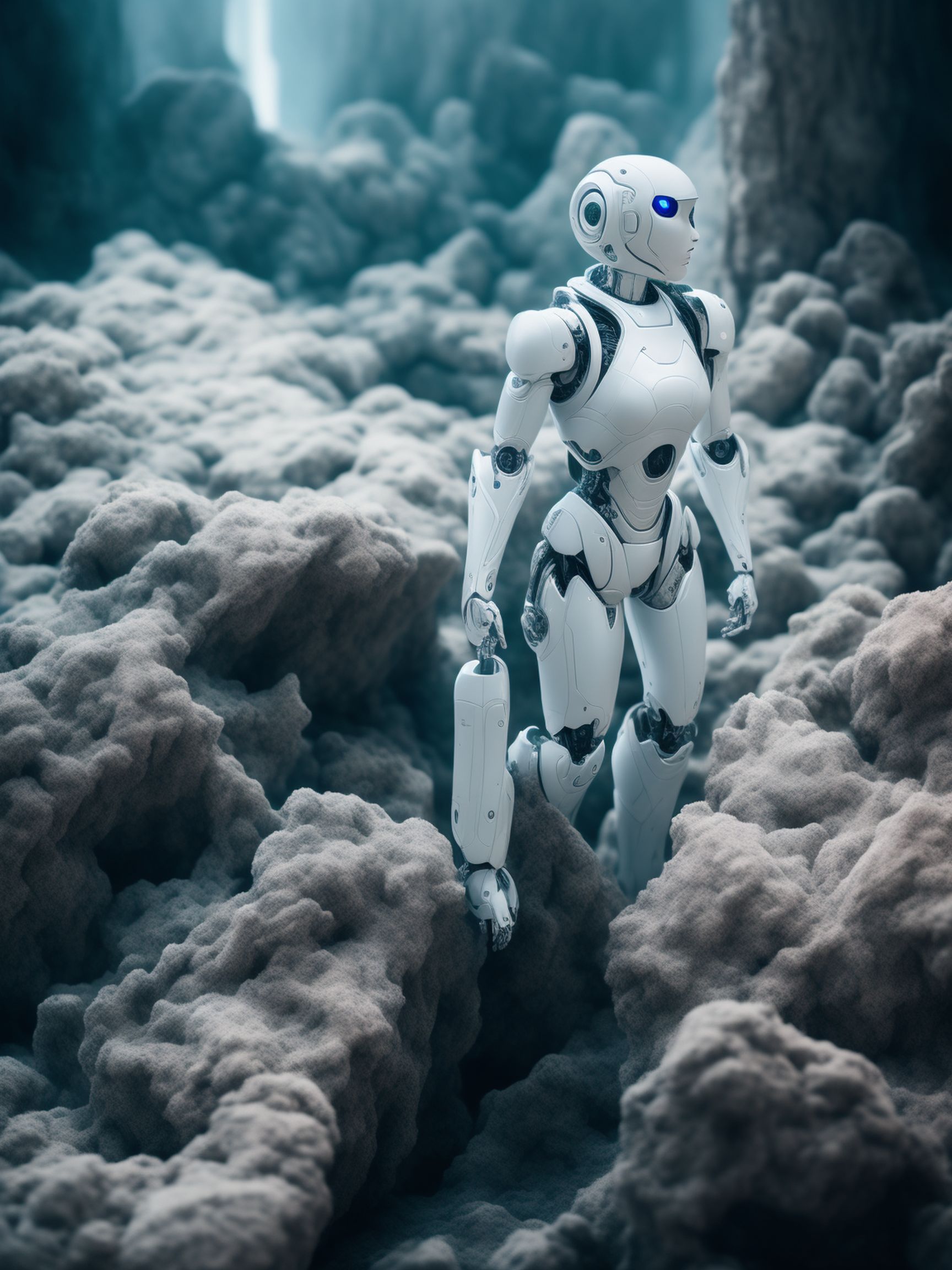 markmo: annihilation movie style, Astral realm ruins, shiny white ...