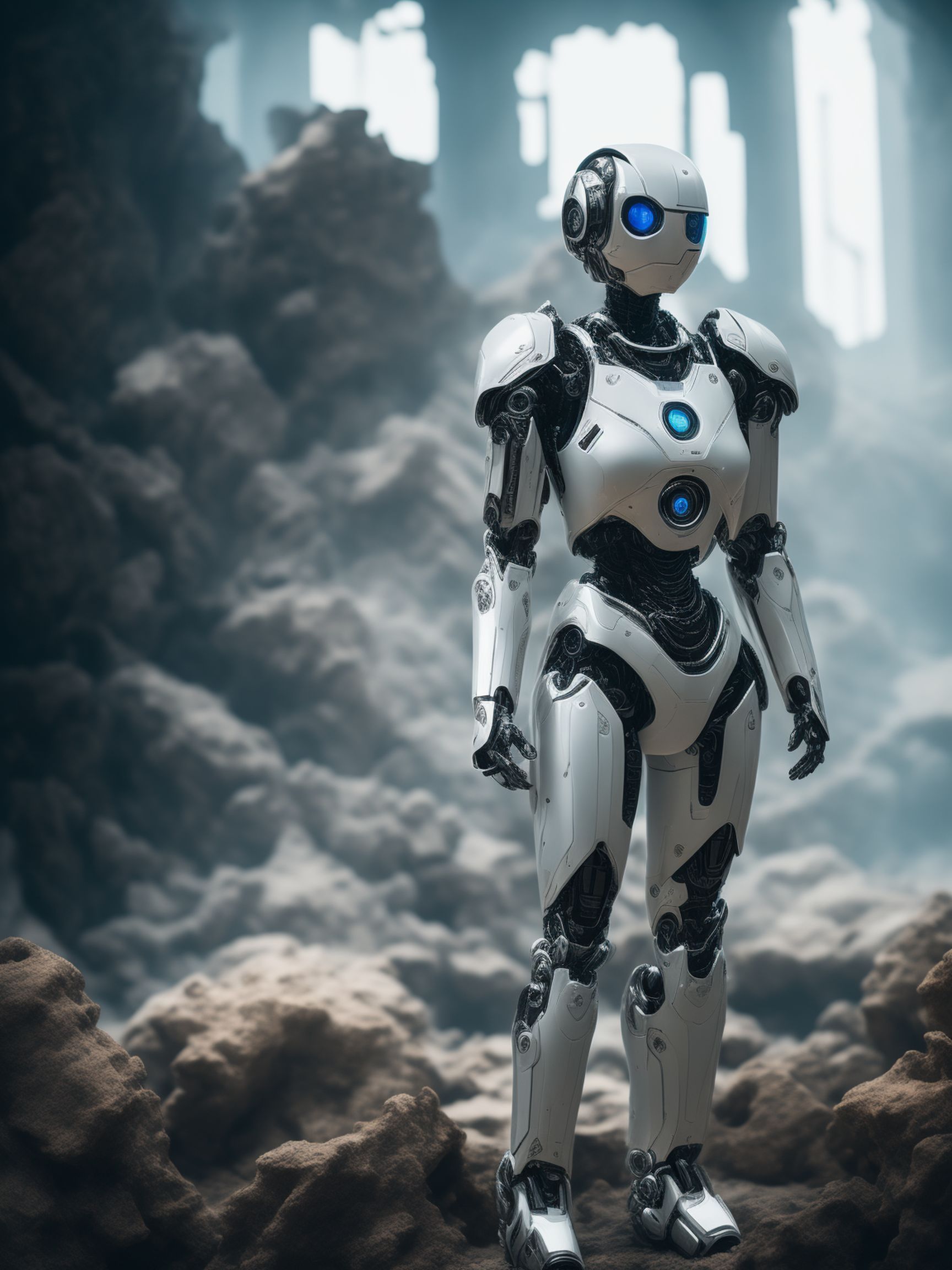 markmo: annihilation movie style, Astral realm ruins, shiny white ...