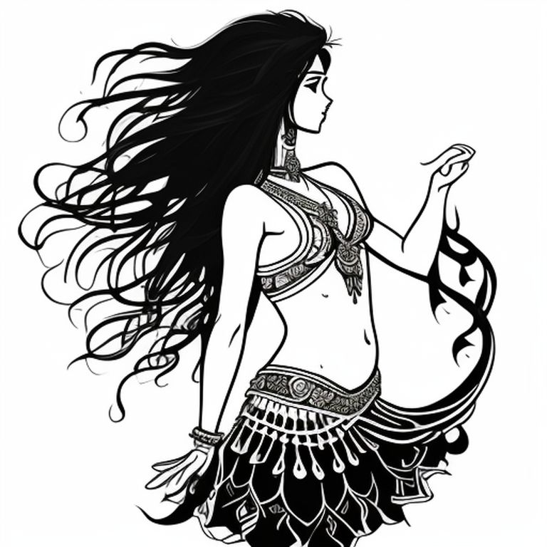 Belly Dancing Drawing