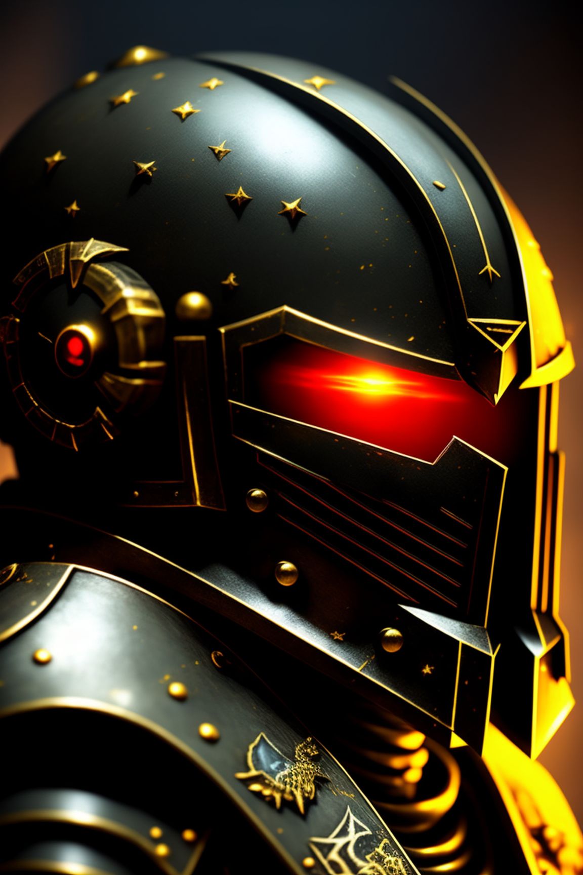 Sci Fi Knight Helmet